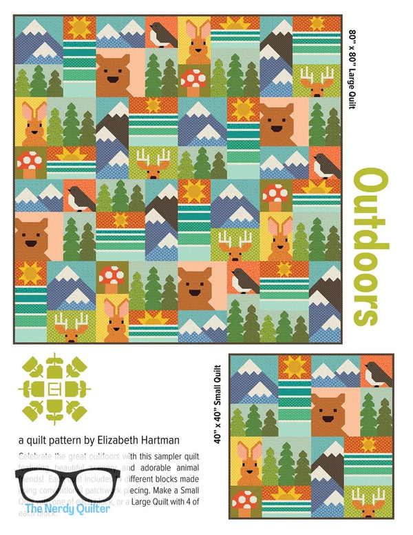 Preorder: Outdoors Pattern by Elizabeth Hartman – The Nerdy Quilter